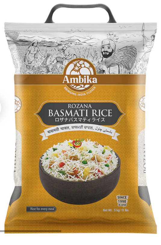 Ambika Rozana Basmati Rice 5kg - Shion Lanka Foods